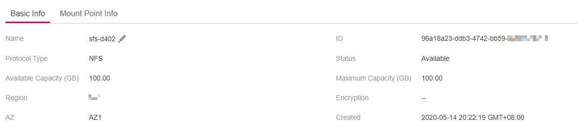 Viewing A File System — Scalable File Service User Guide 0667